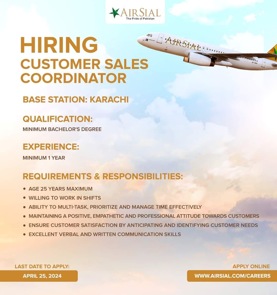 AirSial New Jobs 2024 Latest Advertisements - Ideal Jobs Pk